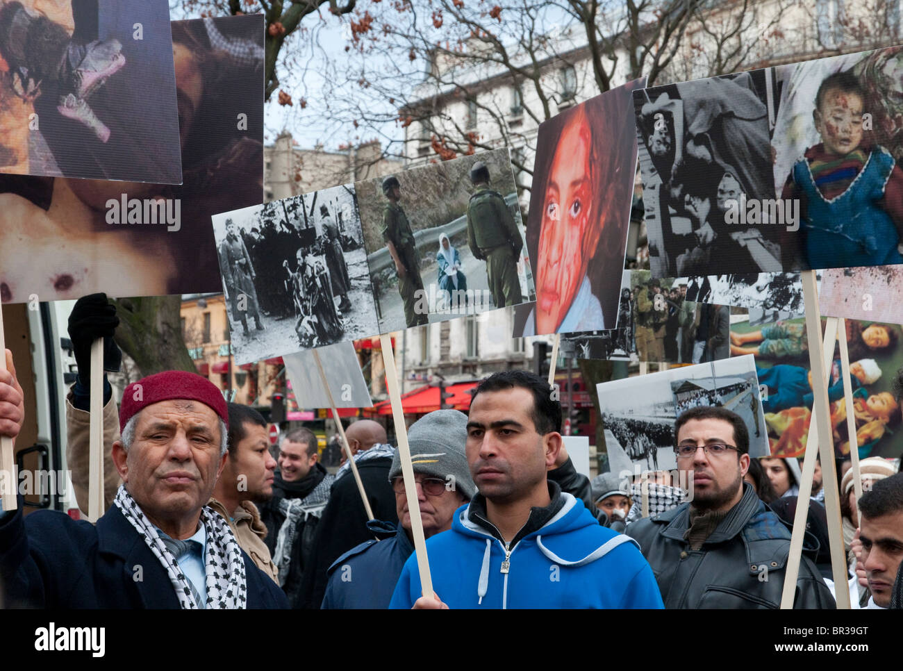 demonstration on the anniversary day of the cast lead israeli military ...