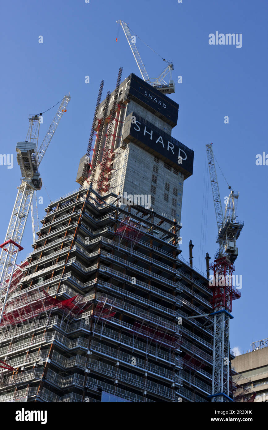 The early stages of the construction of The Shard at London Bridge ...