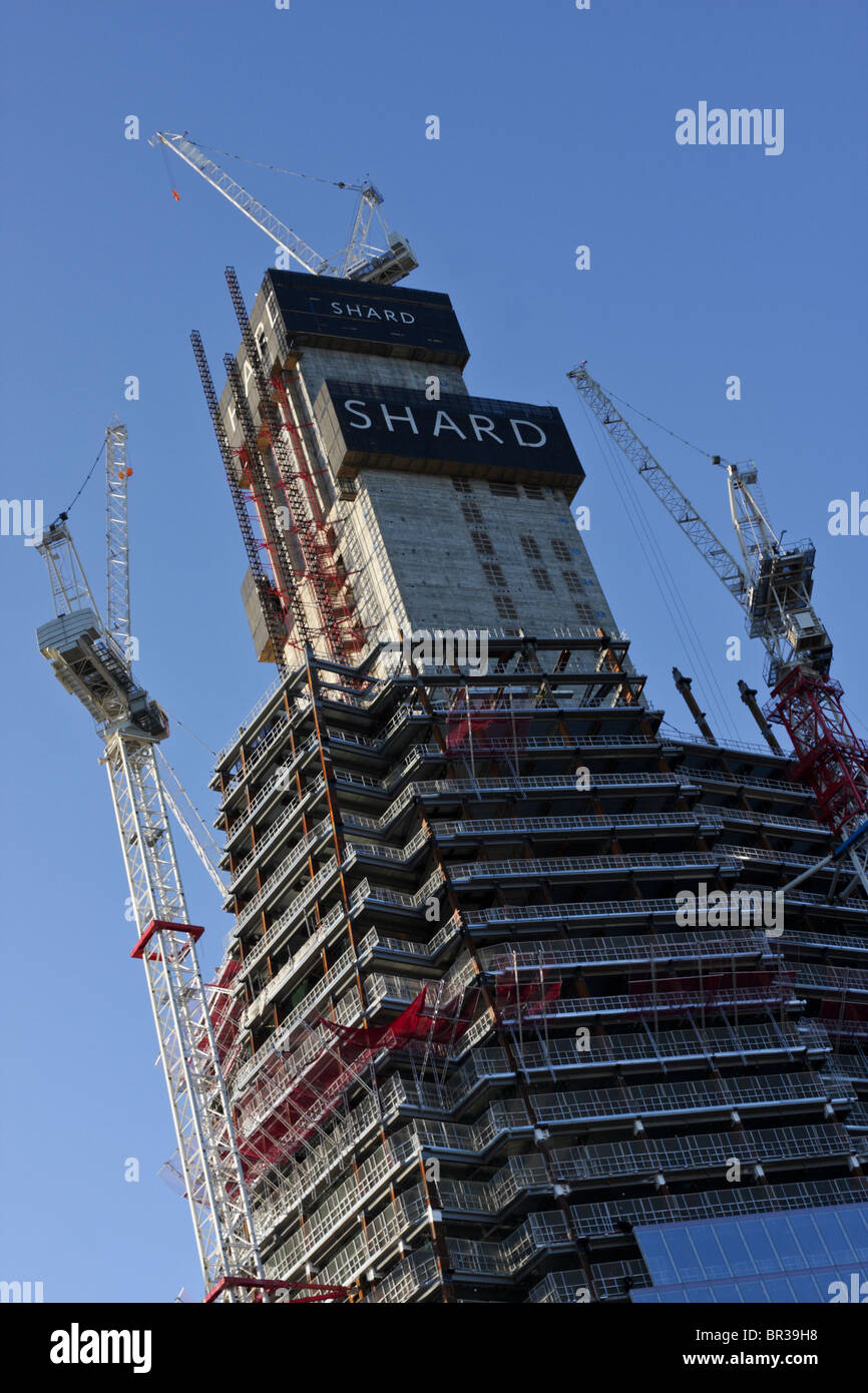 The early stages of the construction of The Shard at London Bridge ...