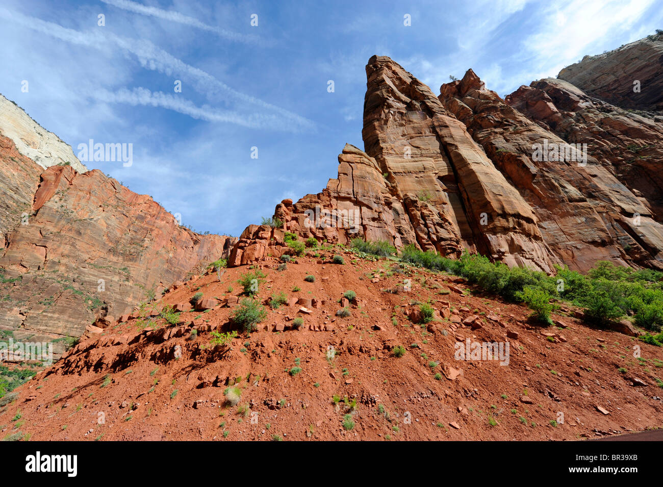 Big Bend Area Mount Zion National Park Utah Stock Photo - Alamy