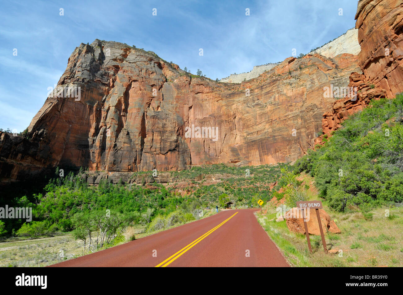 Big Bend Area Mount Zion National Park Utah Stock Photo - Alamy