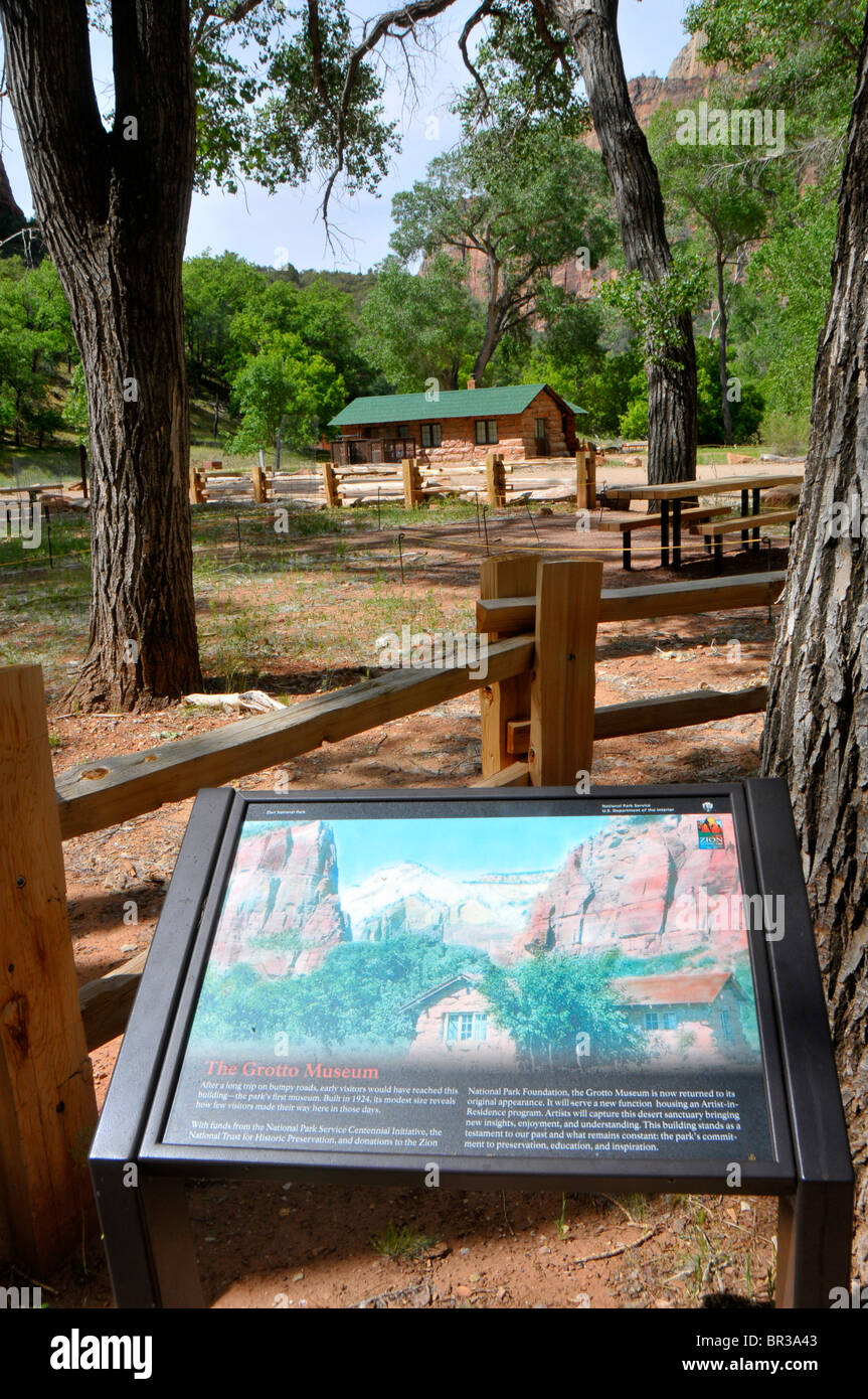 The Grotto Area Mount Zion National Park Utah Stock Photo - Alamy
