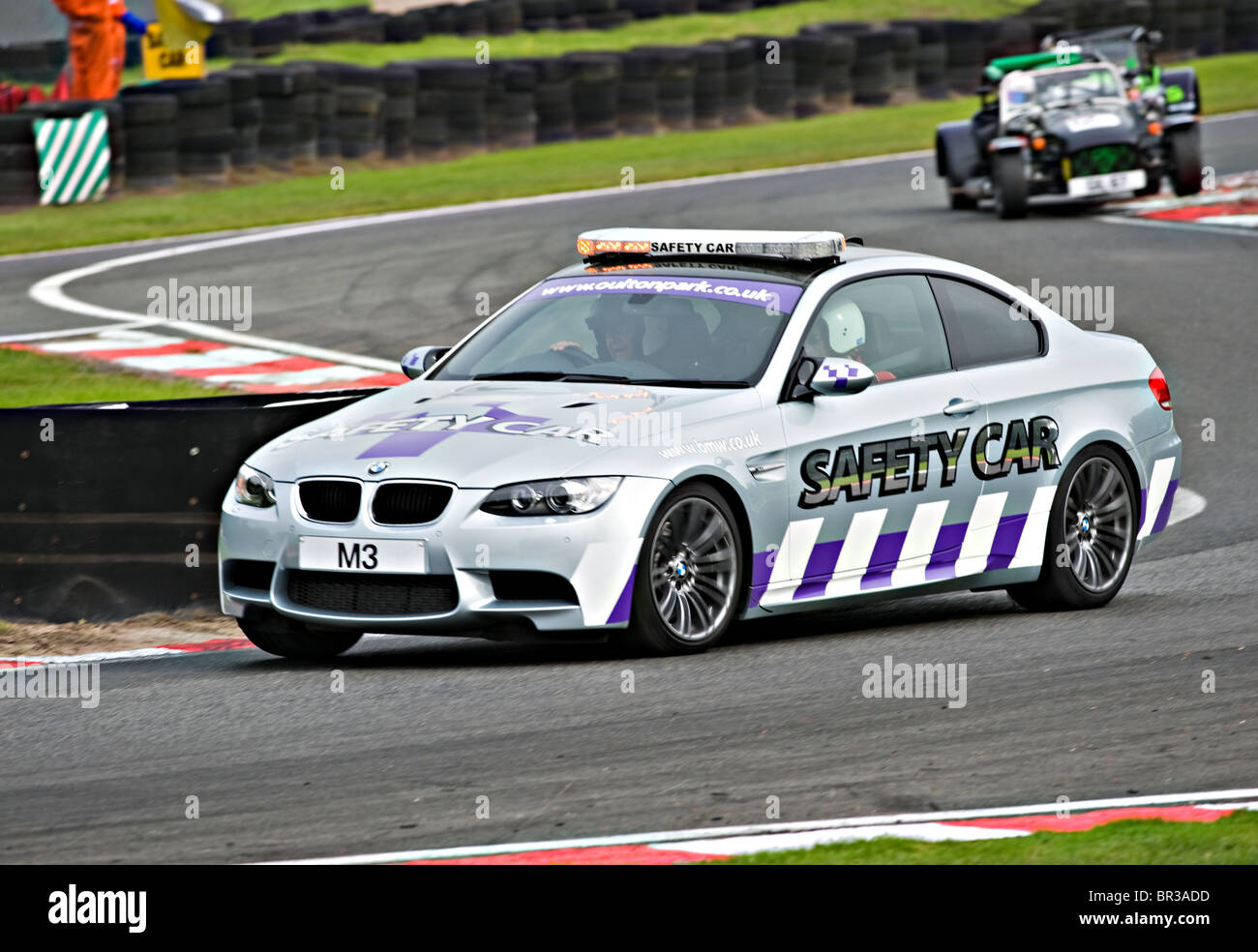 BMW M3 Safety Car Deployed at Oulton Park Motor Racing Circuit with ...