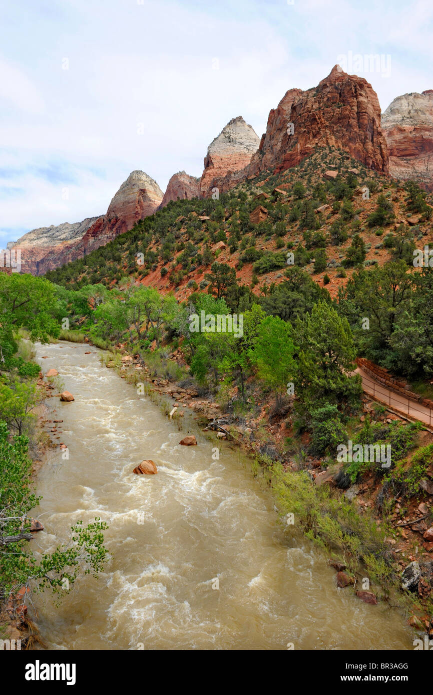 Canyon Junction Area Mount Zion National Park Utah Stock Photo - Alamy