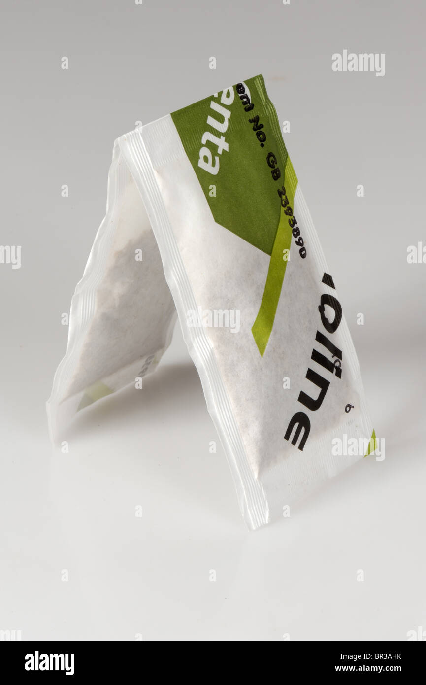 Pair of sachets of Amblyseius predatory mites in recommended inverted V ...