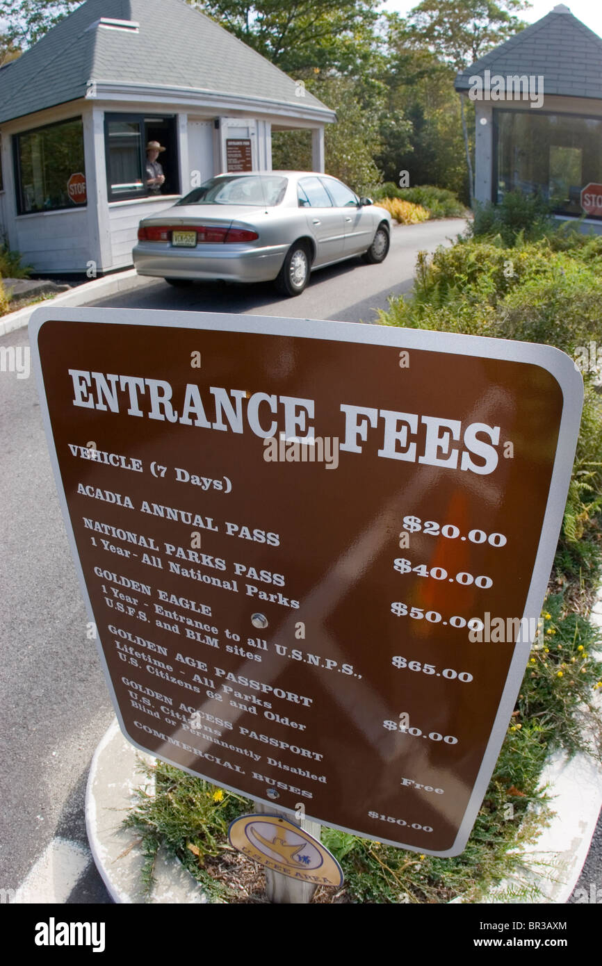 Acadia National Park Sign Stock Photos & Acadia National Park Sign ...