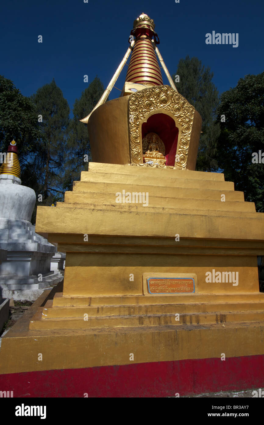 the kench chorgi lorde stupa at the tashiding gomba Stock Photo - Alamy
