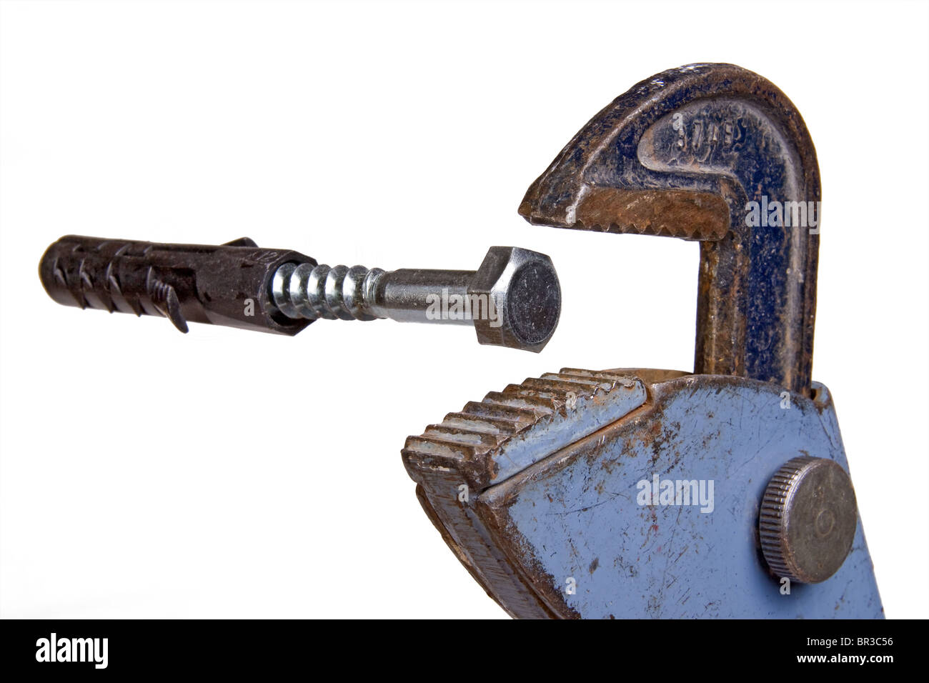 alligator wrench with screw Stock Photo - Alamy