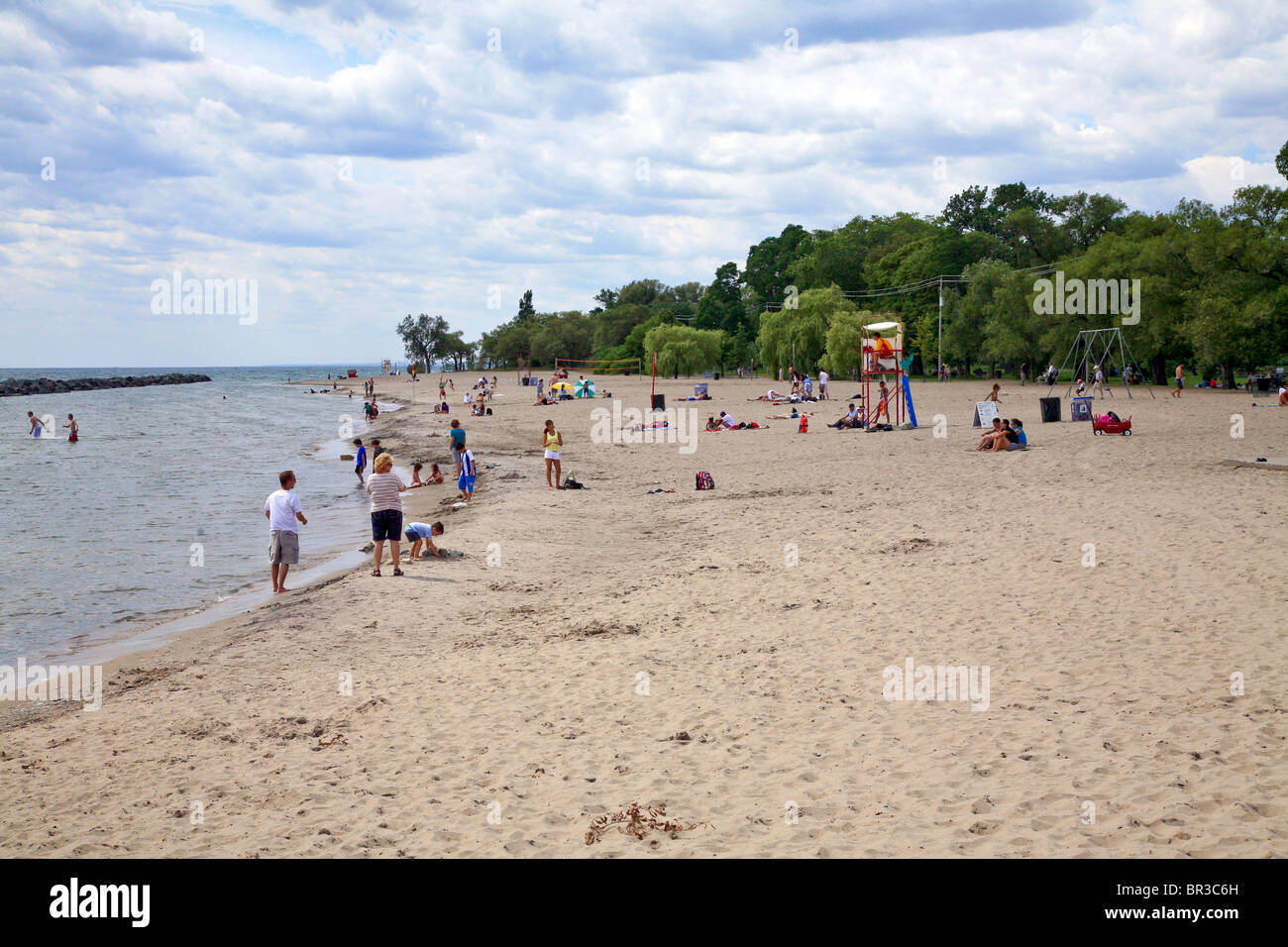 Swimming and bathing beach on Toronto Centre and Ward Island, part of ...