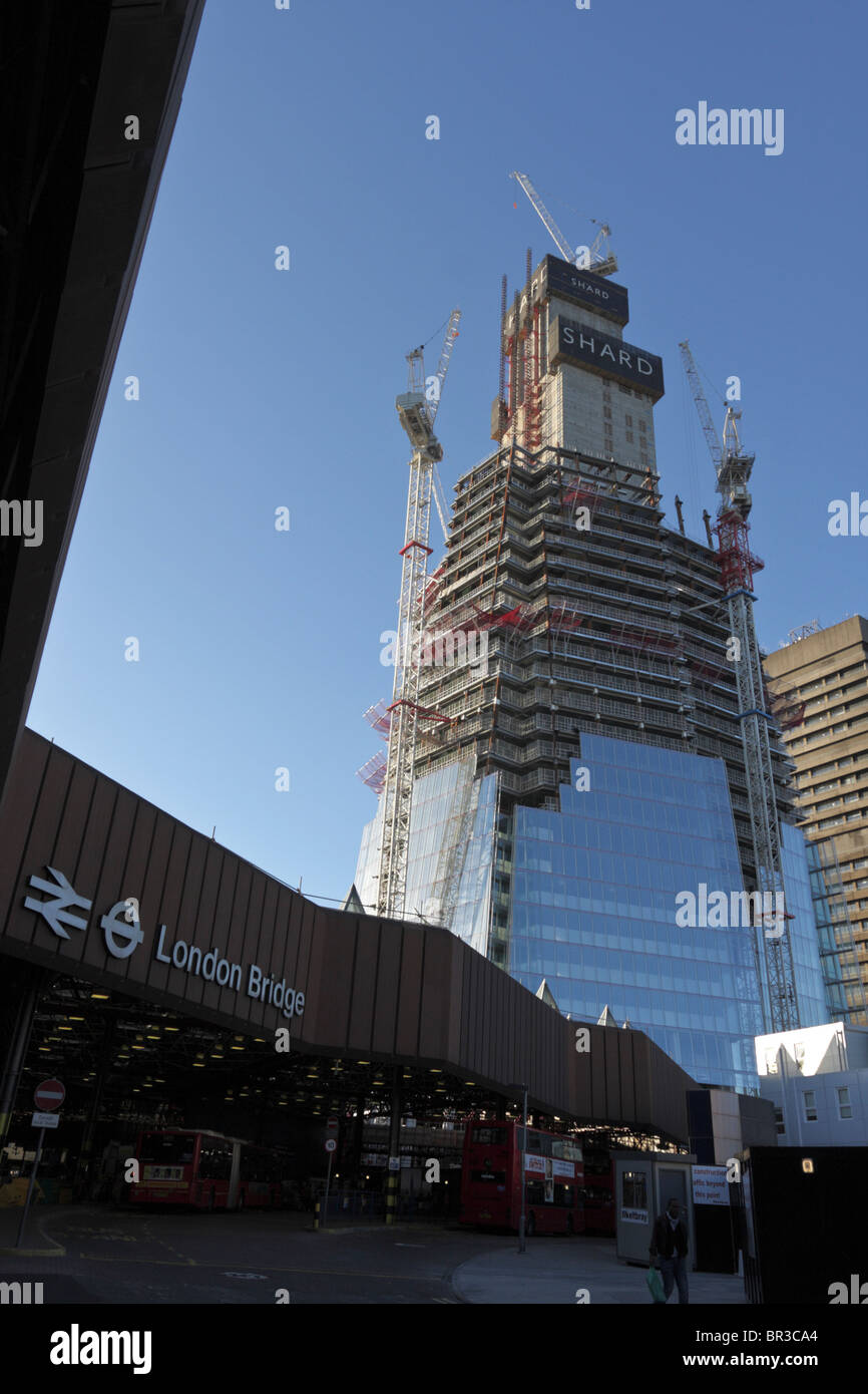 The early stages of the construction of The Shard at London Bridge ...