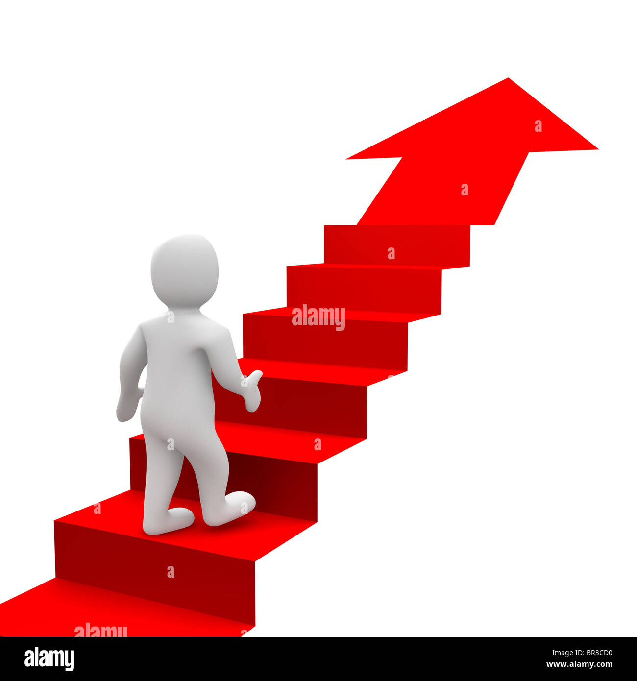 Figure going up stairs hi-res stock photography and images - Alamy