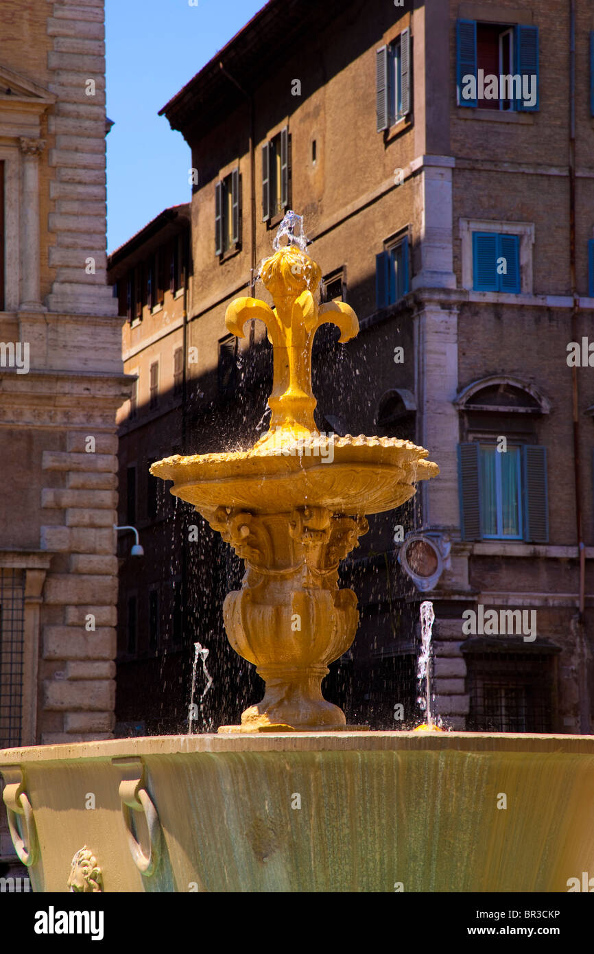 Fountain in Piazza Farnese - across from the French Embassy, Rome Lazio ...