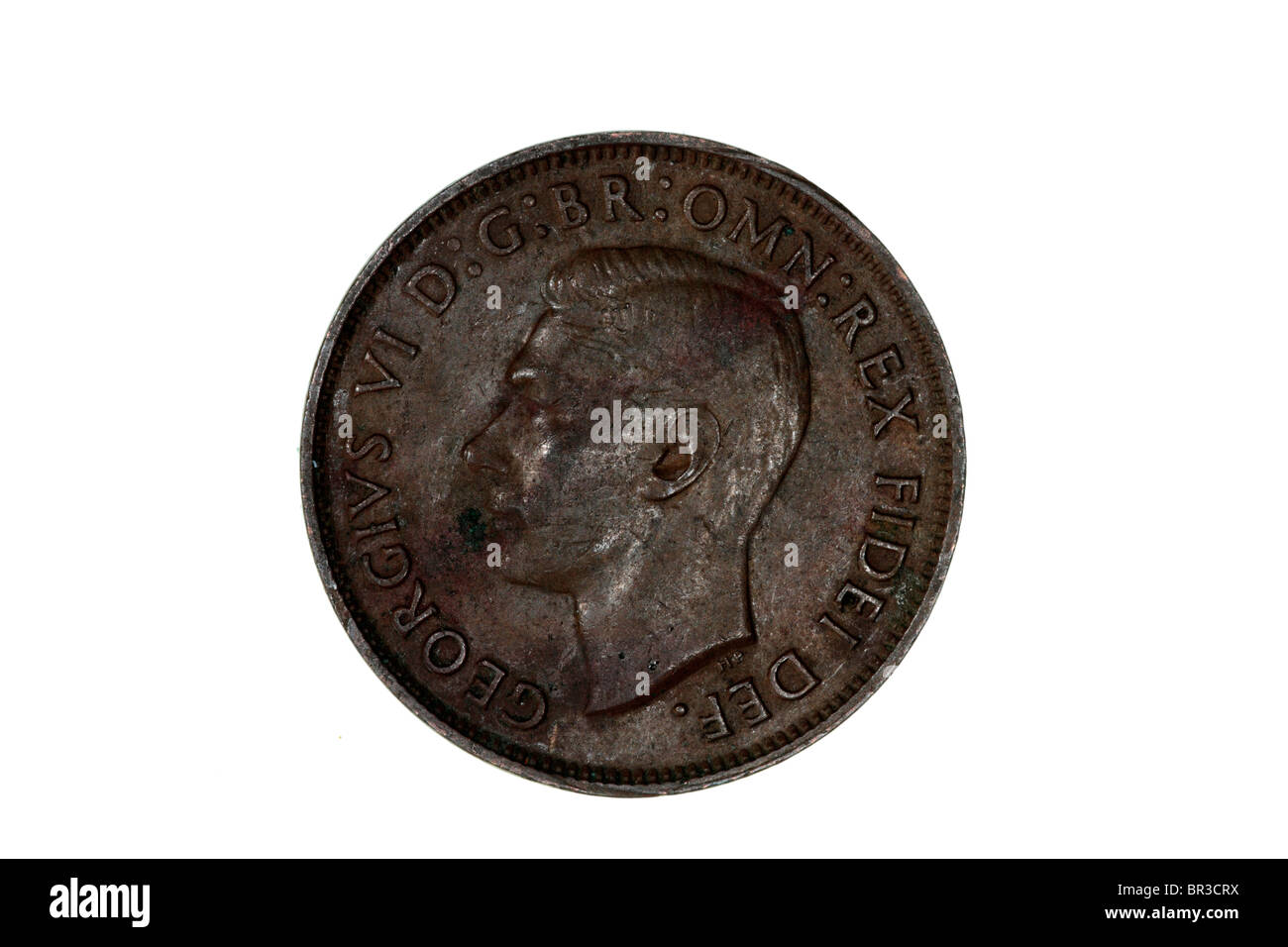 Australian Coin featuring George 6th Stock Photo - Alamy