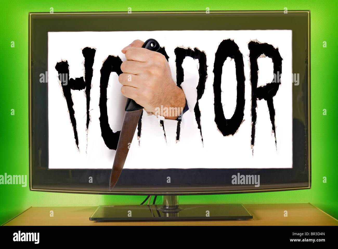 Scratched screen tv hi-res stock photography and images - Alamy