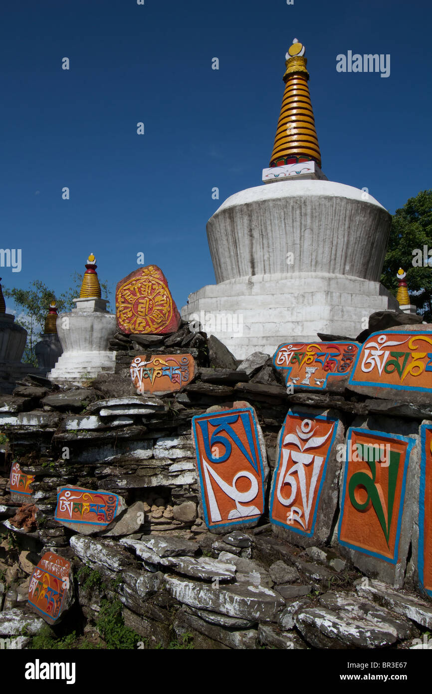 Chortens tashiding monastery hi-res stock photography and images - Alamy