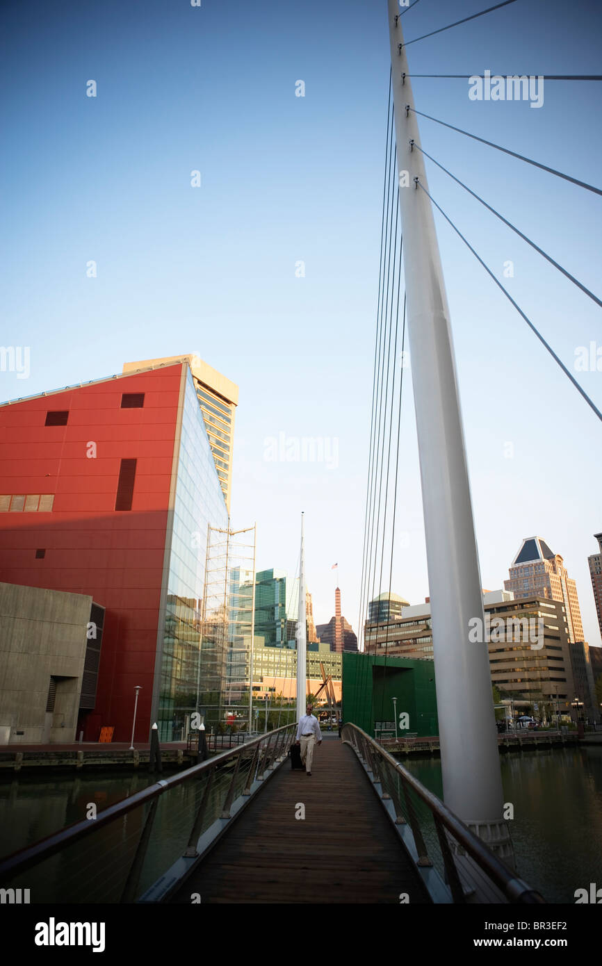 Inner Harbor, Patapsco River, Chesapeake Bay, Baltimore, MD Stock Photo ...