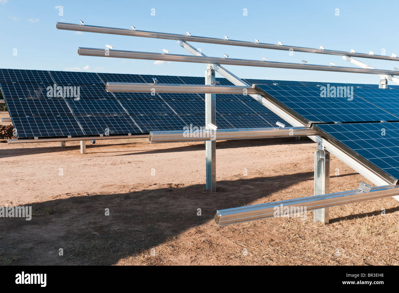 Aluminum and steel structural beams are used to construct the framework ...