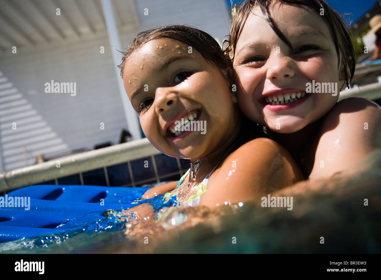 Backyard pool kids hi-res stock photography and images - Alamy