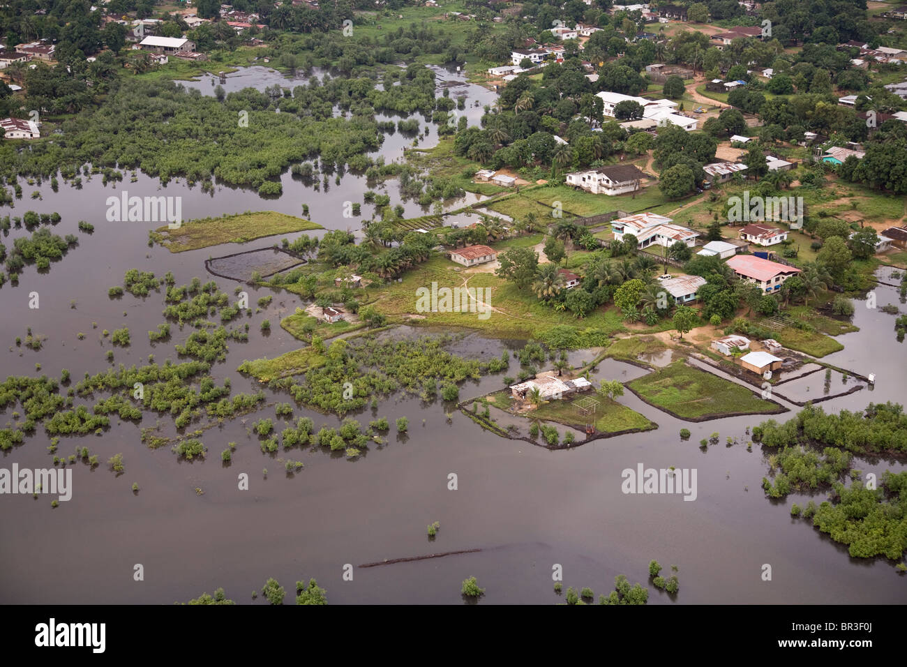 Aerial view of Liberia Stock Photo - Alamy