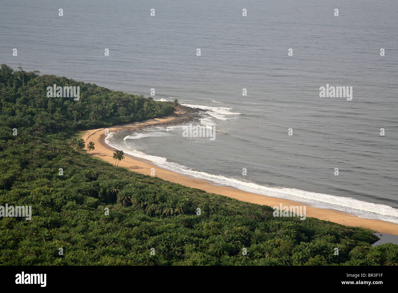 Aerial view of Liberia Stock Photo - Alamy