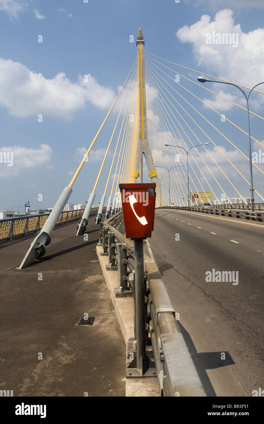 telephone box bridge Stock Photo - Alamy