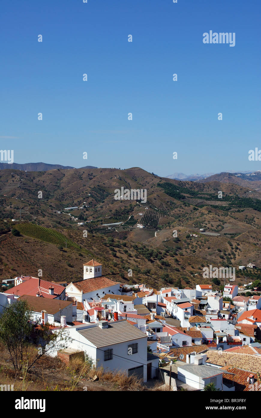 Whitewashed village (pueblo blanco), Iznate, Costa del Sol, Malaga ...