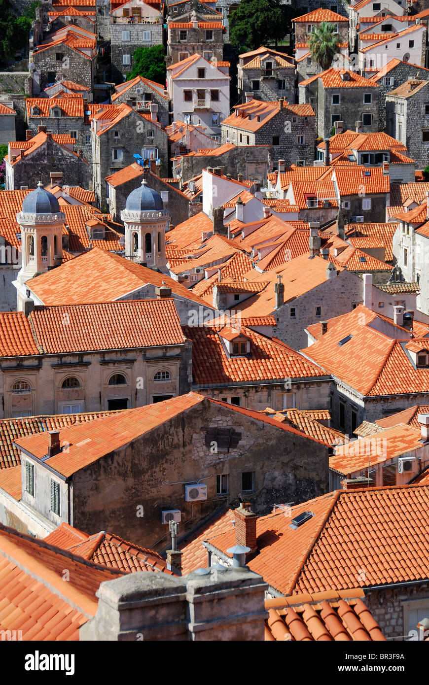 Dubrovnik Croatia old town rooftop view Stock Photo - Alamy
