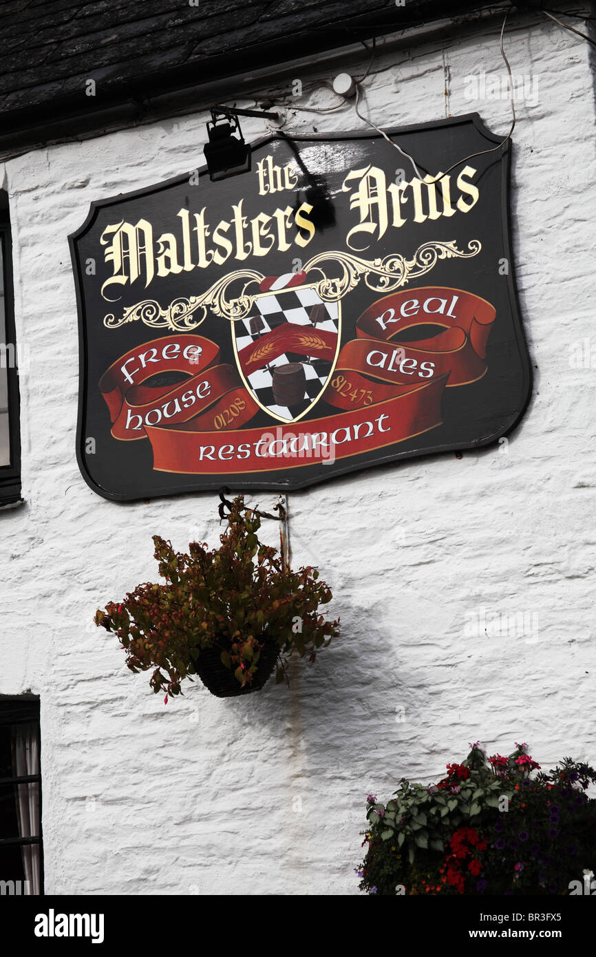 The Maltsters Arms, Chapel Amble, Cornwall Stock Photo - Alamy