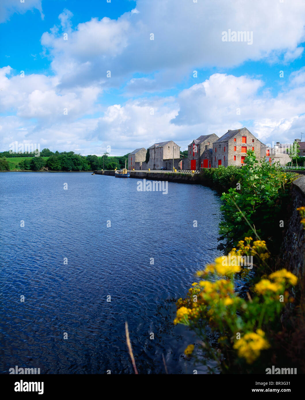 Rathmelton, Co Donegal, Ireland, Harbour And Warehouses Stock Photo - Alamy