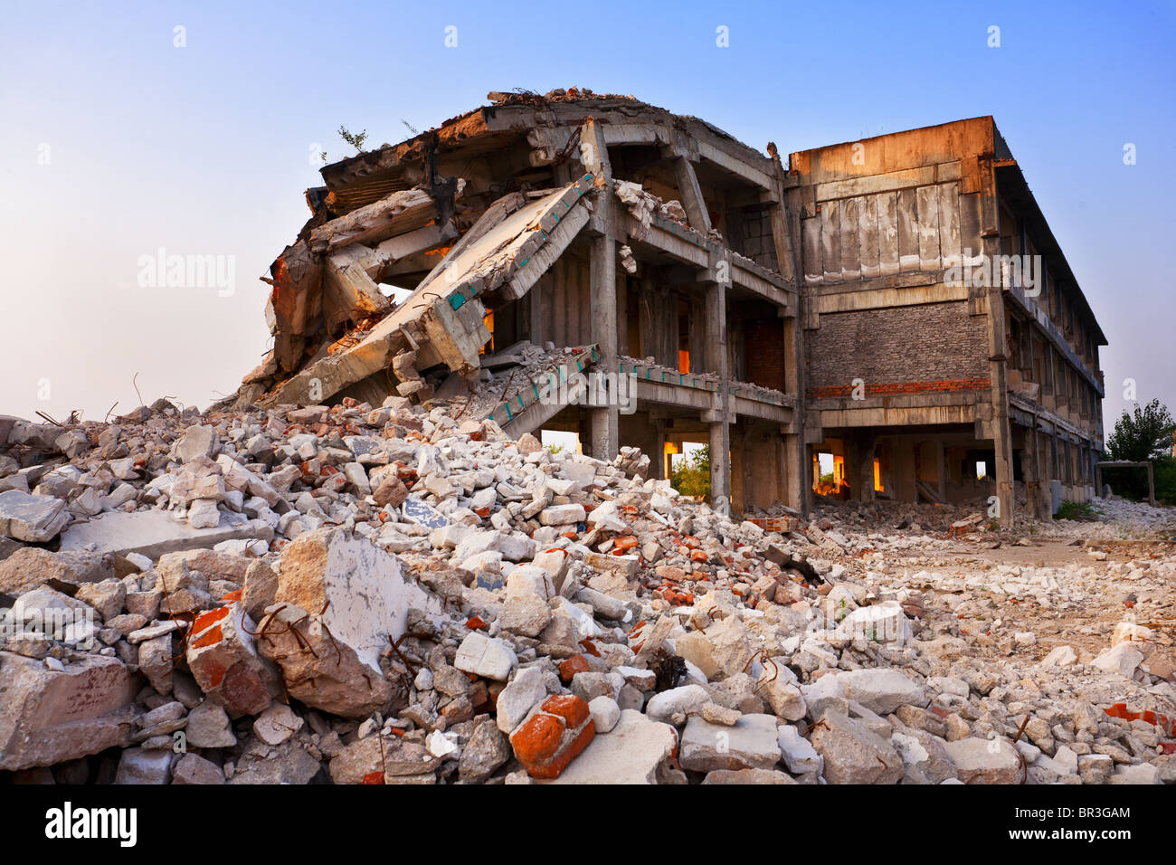 Abandoned industrial buildings, conceptual image of decrepitude Stock ...