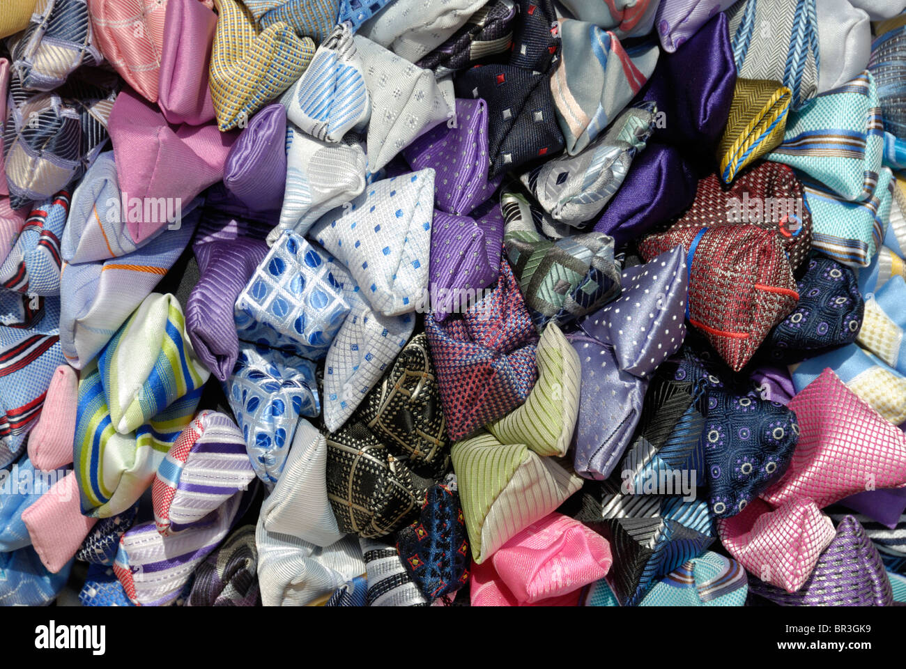 Fabric samples in a shop window Stock Photo - Alamy