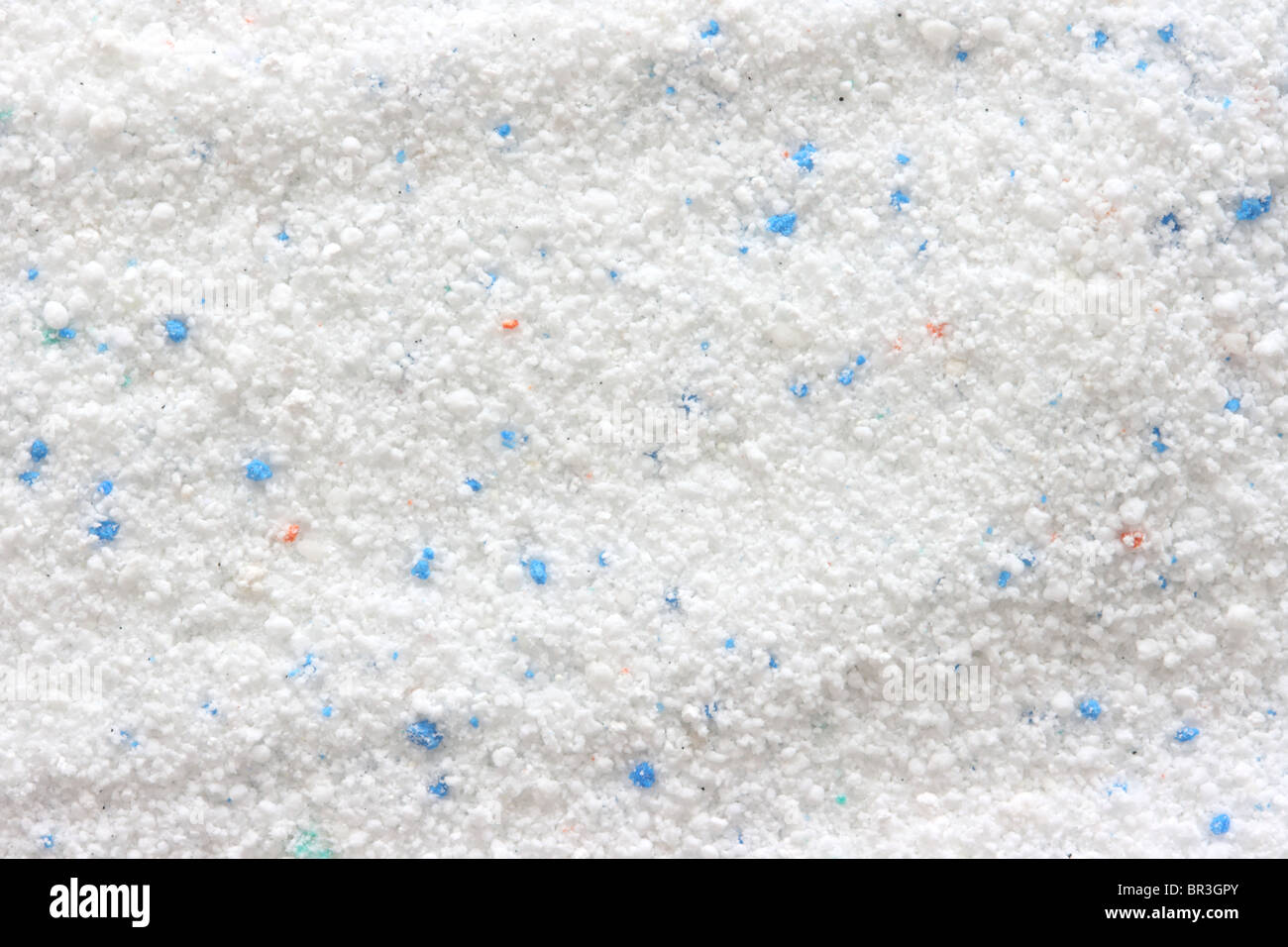 Close up of washing powder with blue granules Stock Photo - Alamy