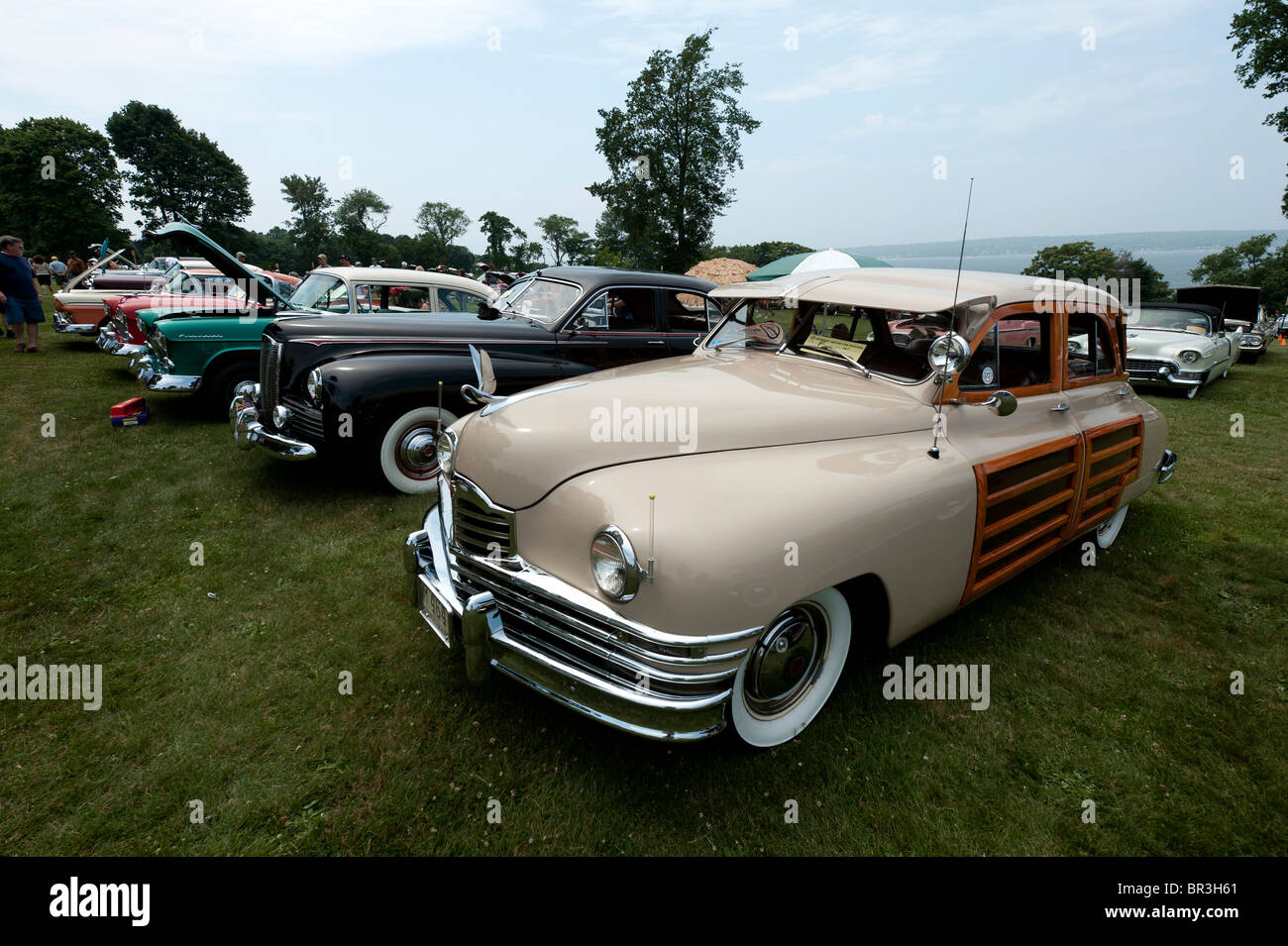 autos at a car show Stock Photo - Alamy