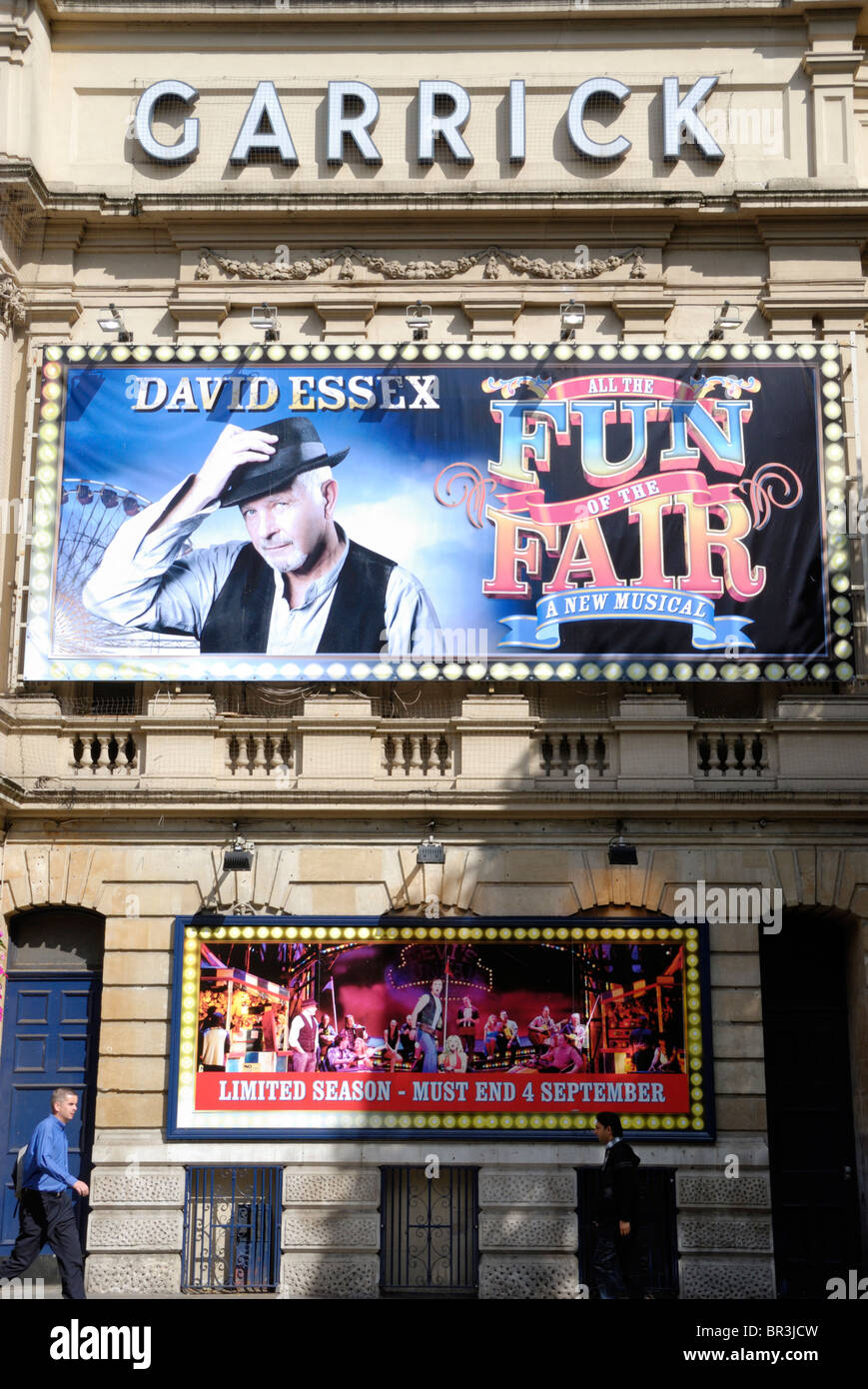 A large billboard promoting the musical 'All the Fun of the Fair ...