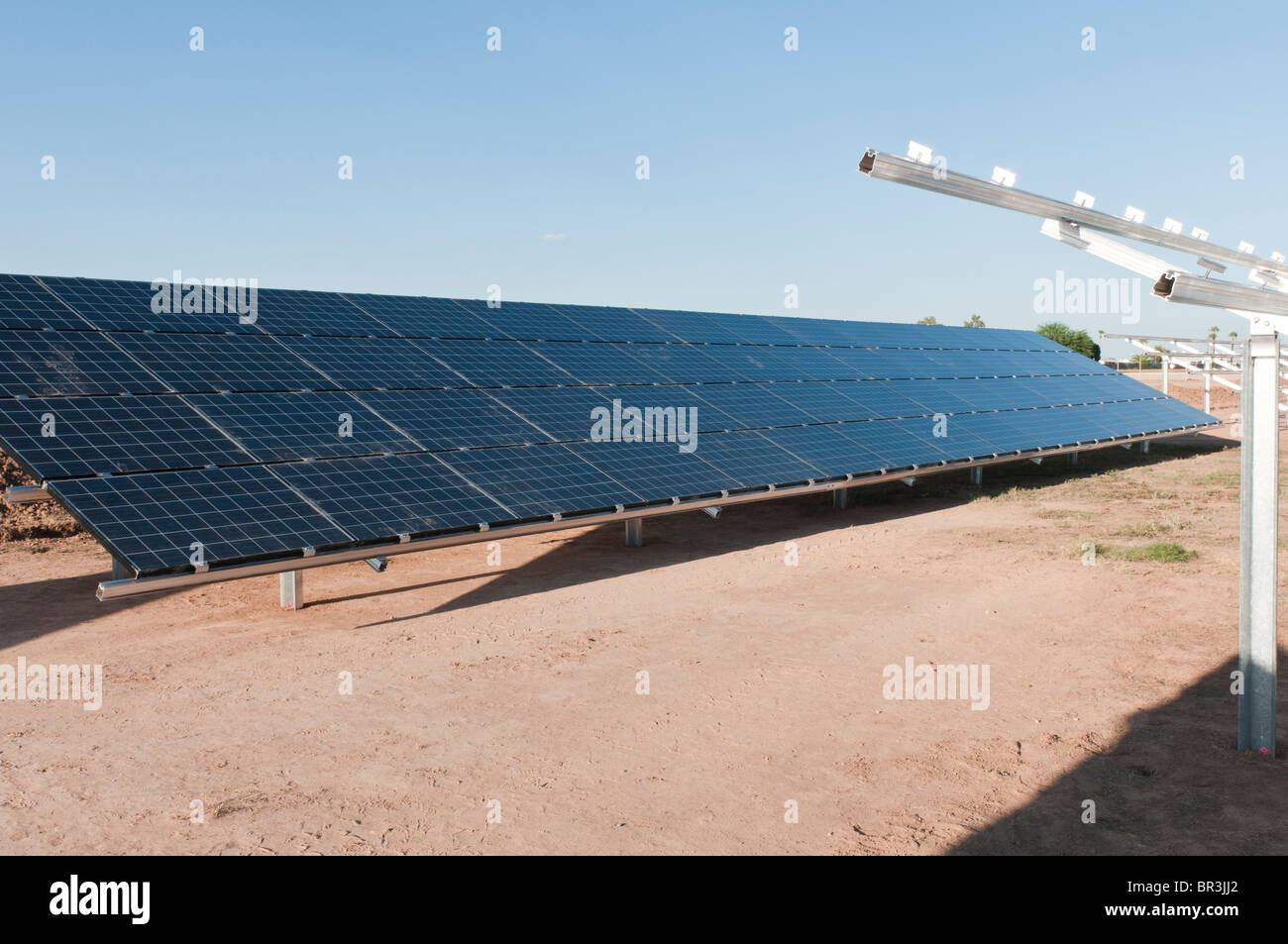 Aluminum and steel structural beams are used to construct the framework ...