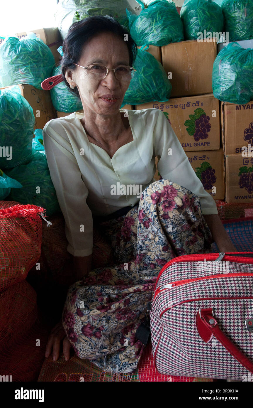 Myanmar. Burma. trip by public ferry to Labutta in the Ayeryarwadi ...