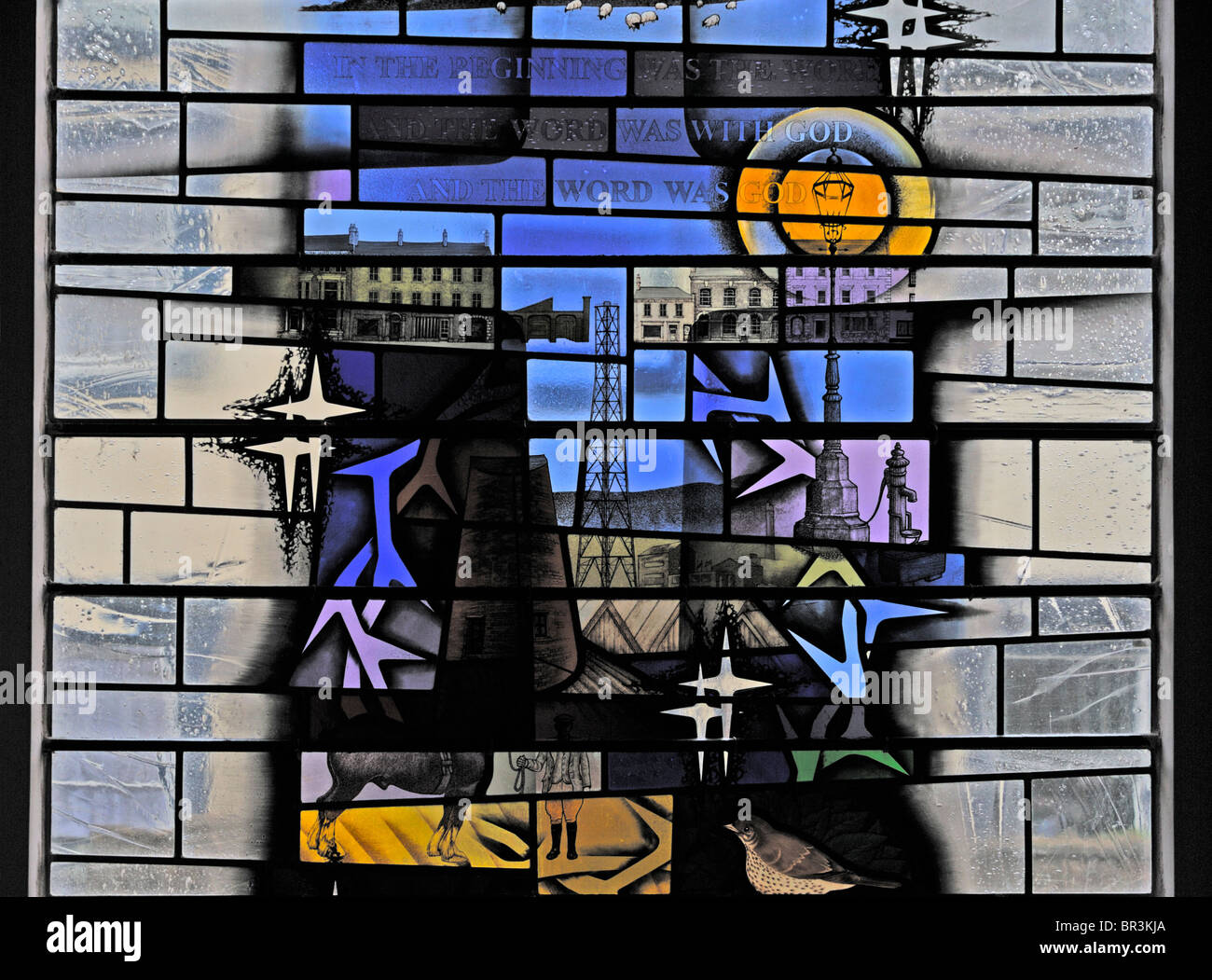 The Bragg Family Windows, Left Hand Light:- God the Son, (detail ...