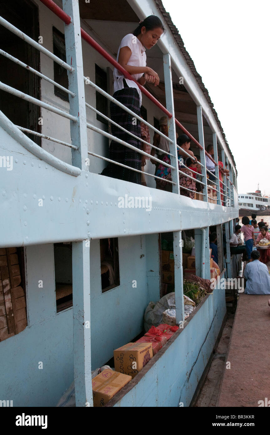 Myanmar. Burma. trip by public ferry to Labutta in the Ayeryarwadi ...