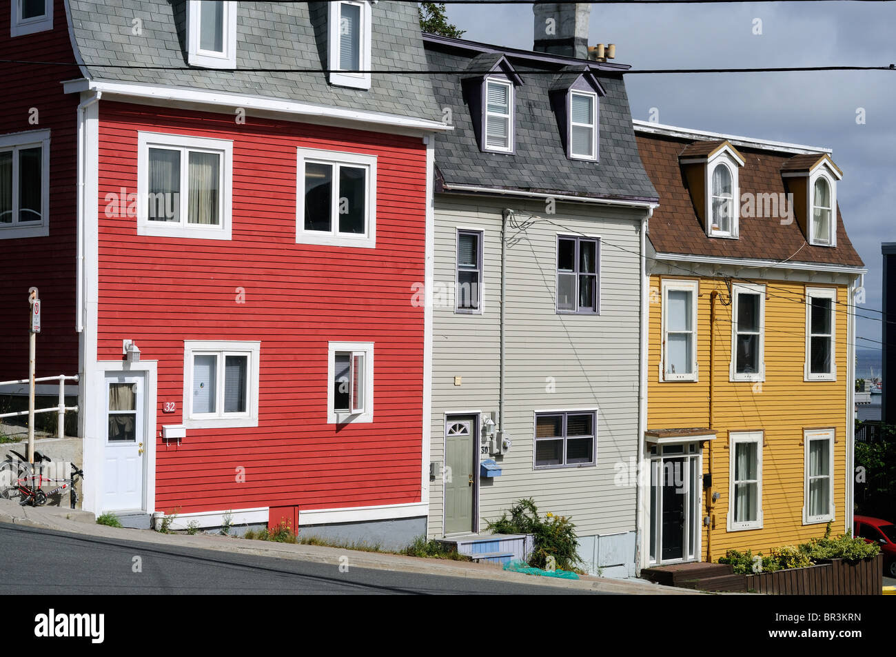 Colorful row houses st johns newfoundland hi-res stock photography and ...