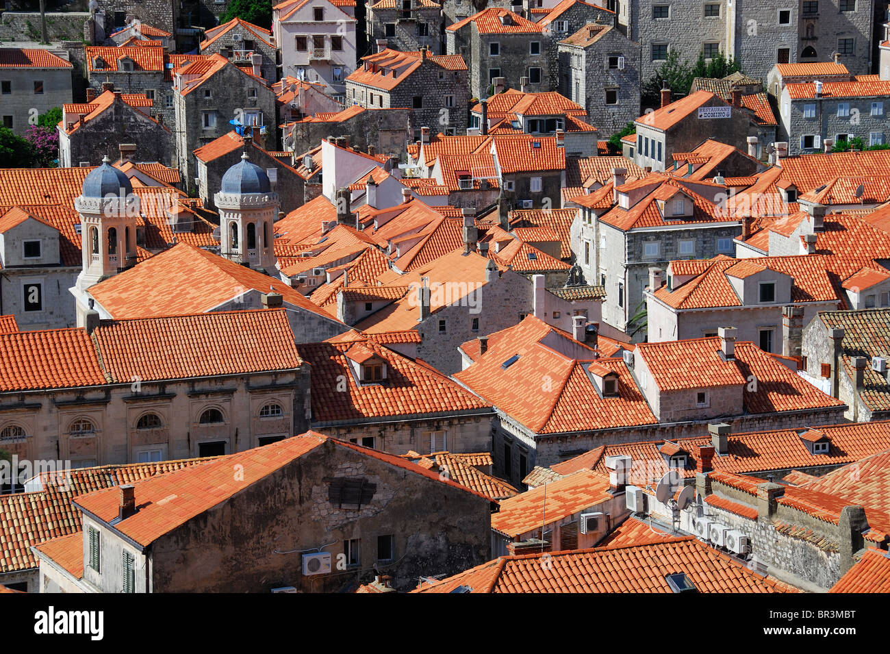Dubrovnik Croatia old town rooftop view Stock Photo - Alamy