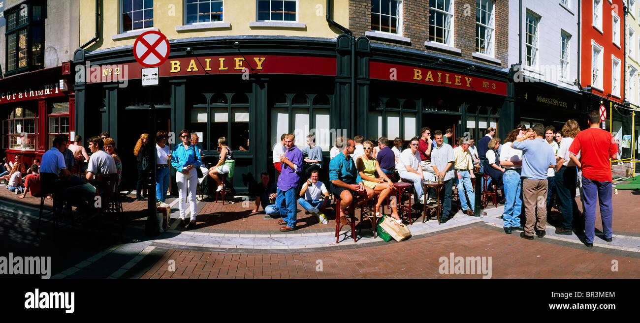 Dublin, Co Dublin, Ireland, The Bailey Pub On Duke Street Stock Photo ...
