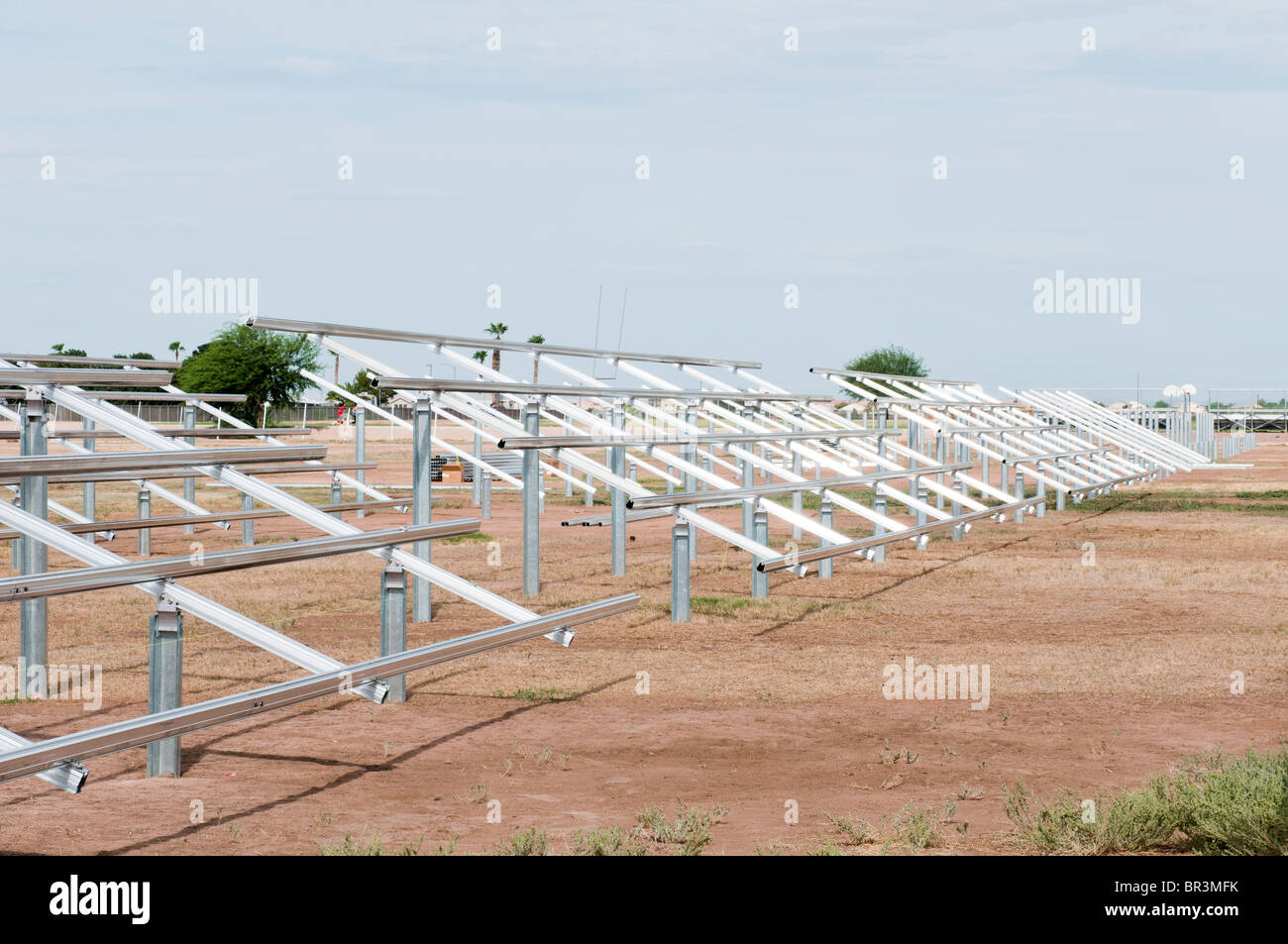 Aluminum and steel structural beams are used to construct the framework ...