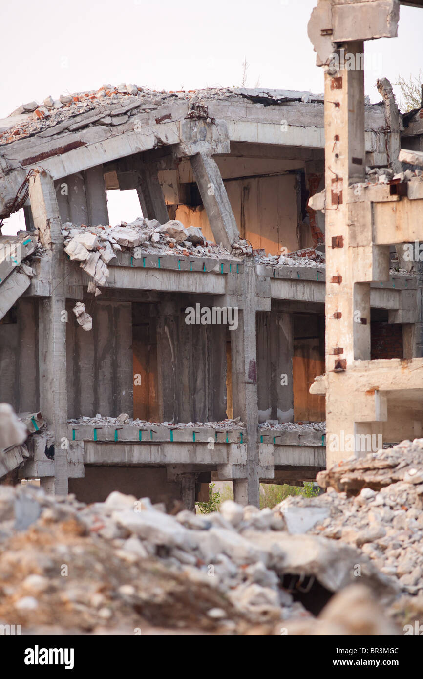 Abandoned industrial buildings, conceptual image of decrepitude Stock ...