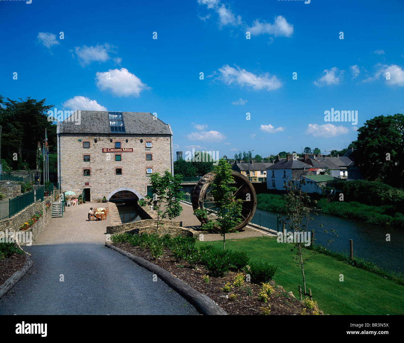 Croom, Co Limerick, Ireland, Croom Mills And The River Maigue Stock ...
