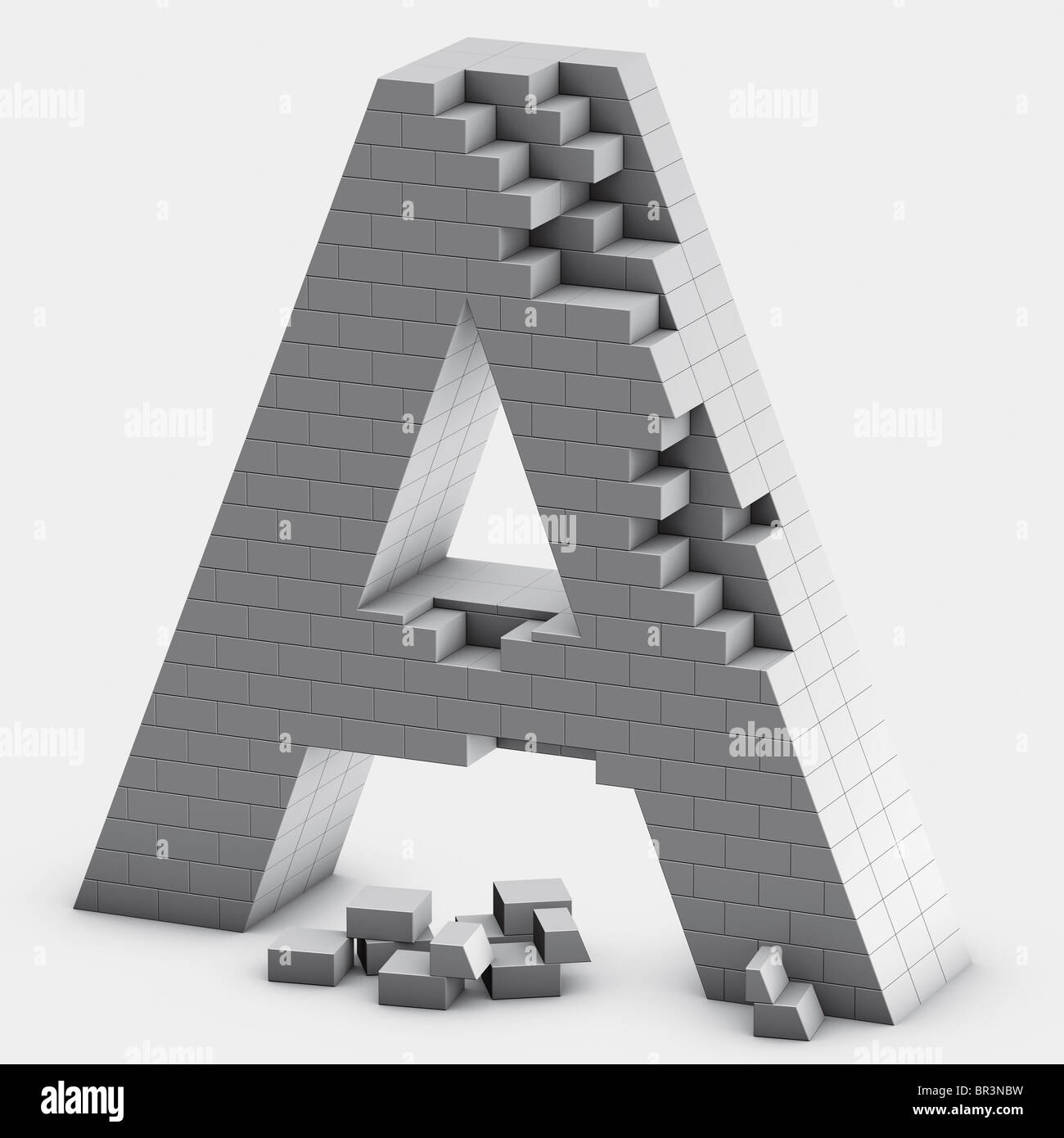 A brick letter Stock Photo - Alamy