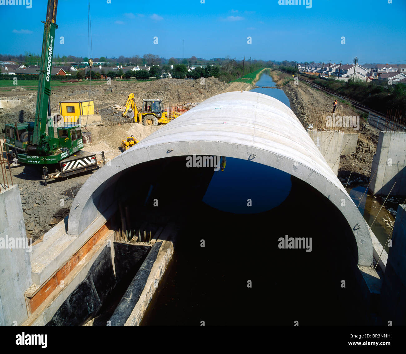 Maynooth, Co Kildare, Ireland, Canal Construction Stock Photo - Alamy
