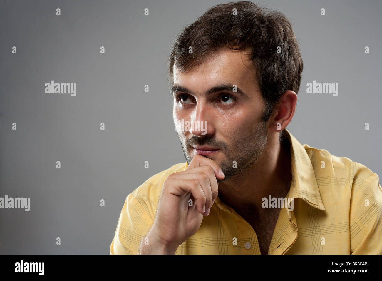 Head shot young man Cut Out Stock Images & Pictures - Alamy