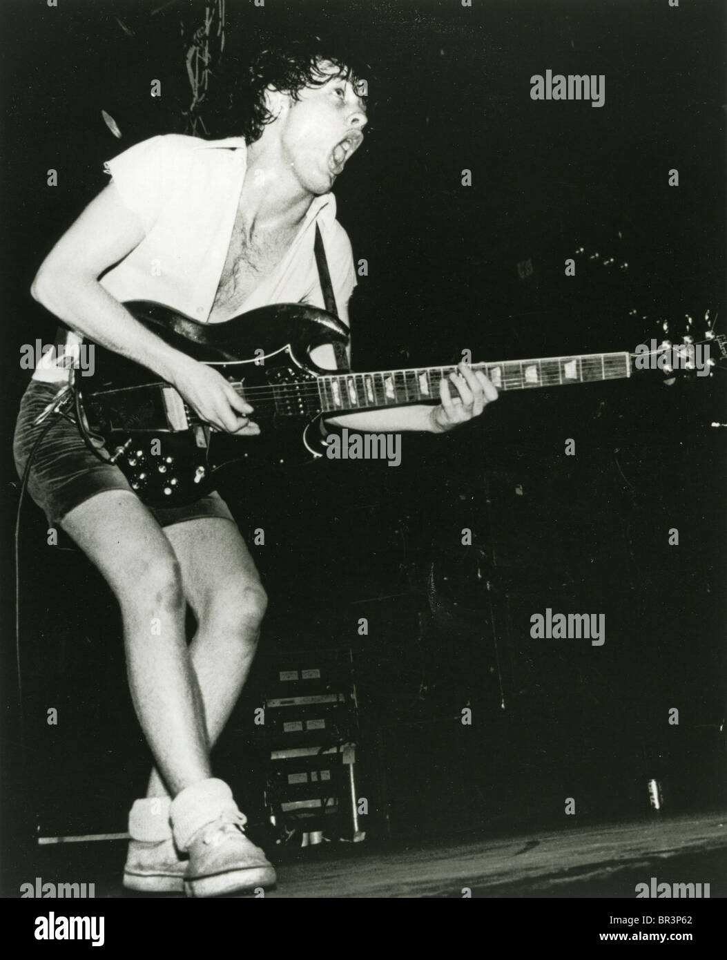 AC/DC promotional photo of Angus Young issued by EastWest Records ...