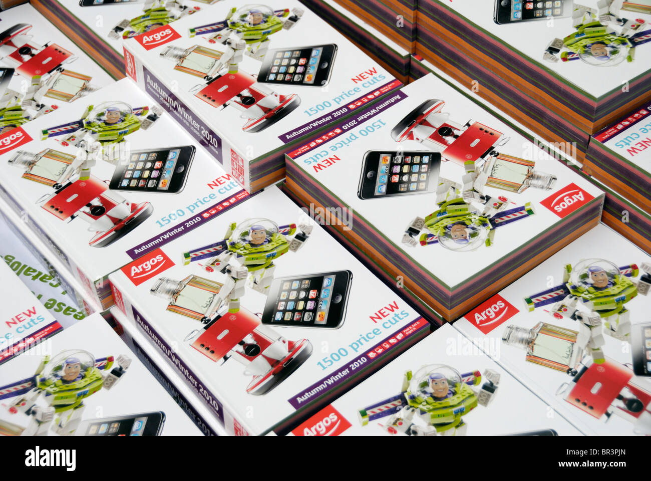 A pile of Argos shopping catalogues Stock Photo - Alamy