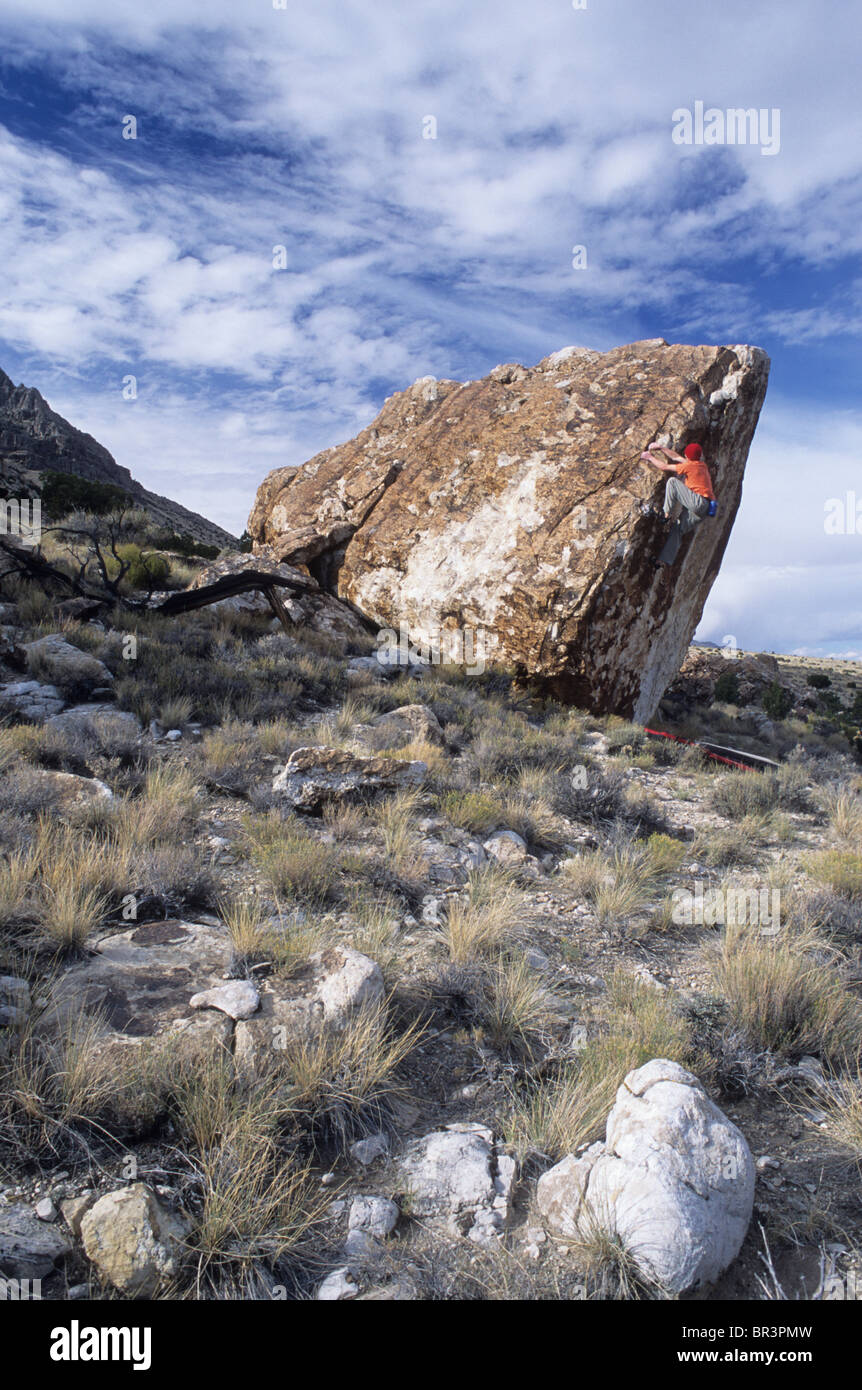 Rock climbing at Ibex, Utah, USA Stock Photo - Alamy